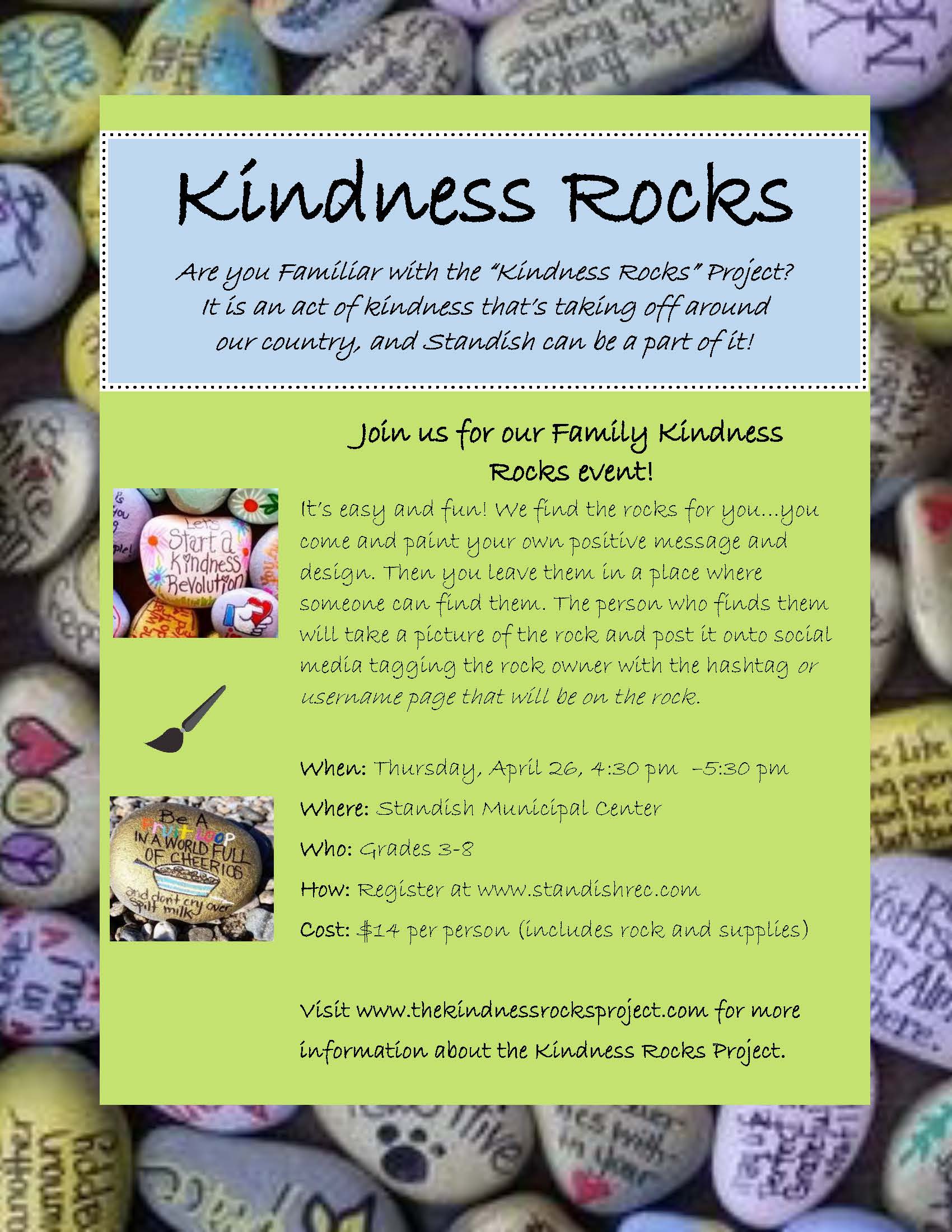 Standish Parks & Recreation: Kindness Rocks Project