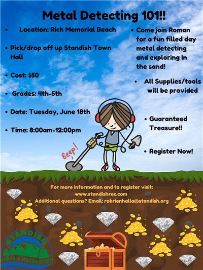 Standish Parks & Recreation: Metal Detecting 101